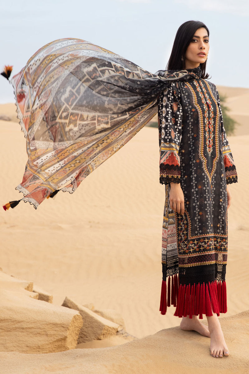 Tayet |Black Three Piece | Unstitched – Rilancio