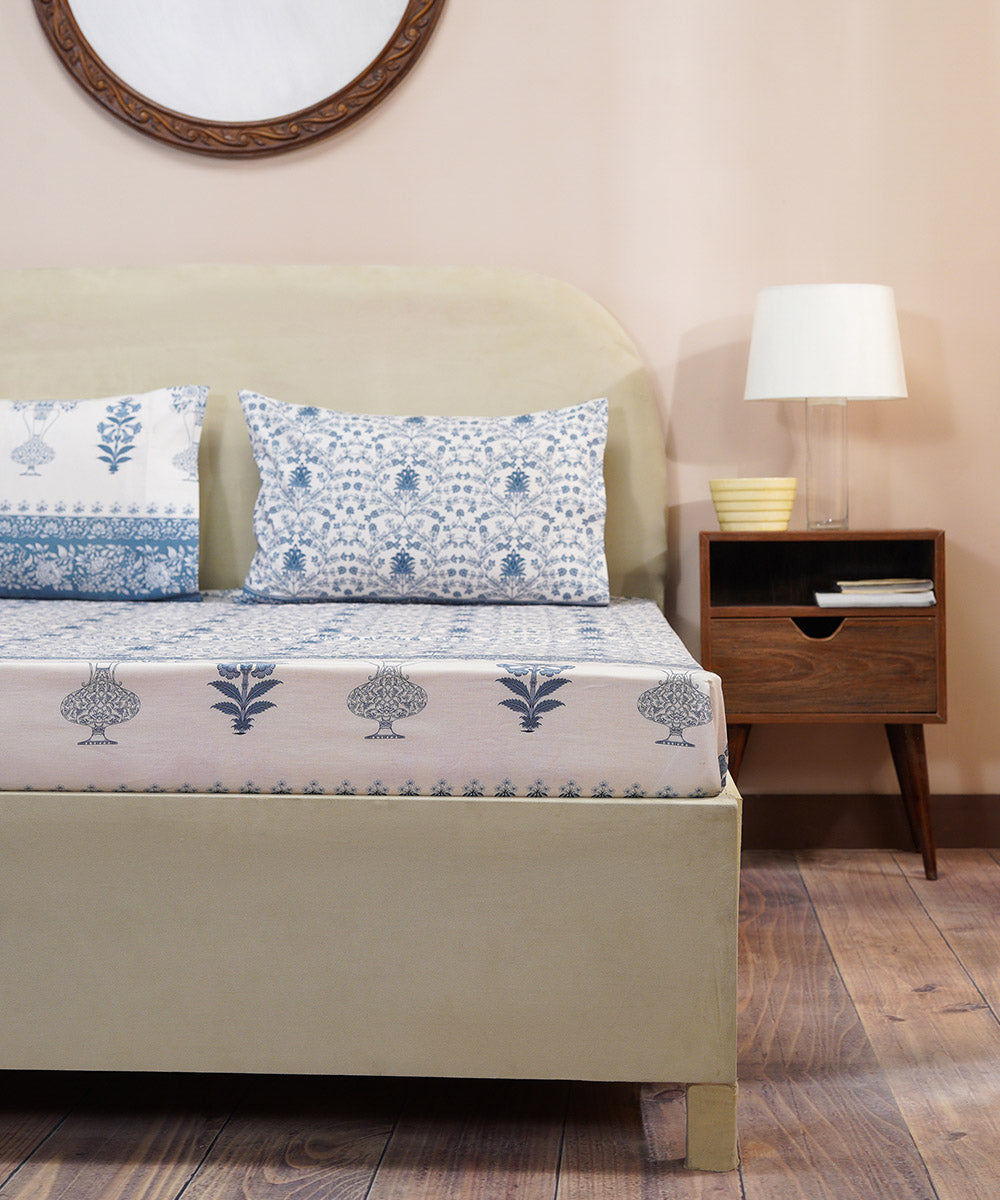 Powder Blue Bed Sheet BL3011 – Rilancio